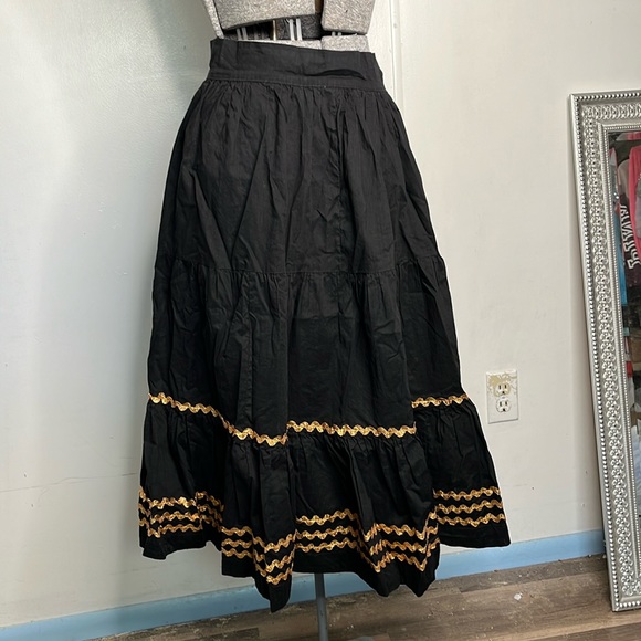 Vintage | Skirts | Vintage Santa Fe Style Fiesta Outfit Set Skirt Top ...